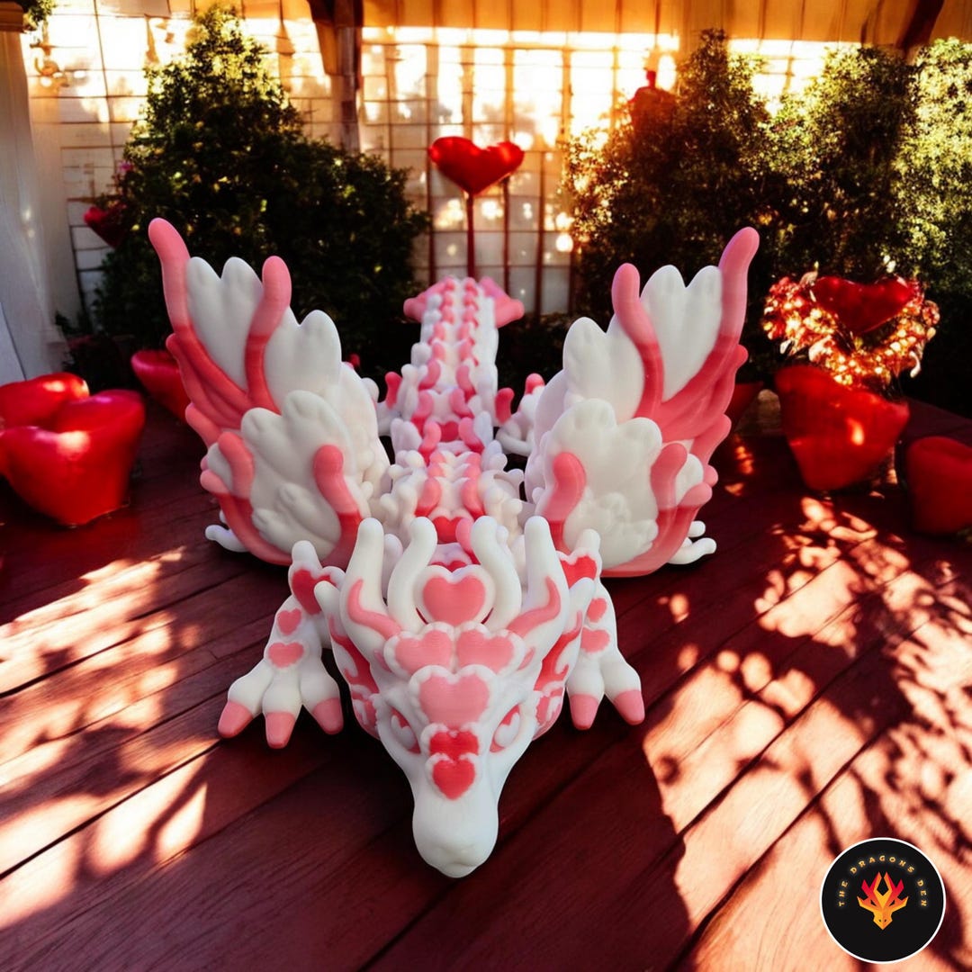 Baby Aphrodite Dragon With Wings | 3D Printed Articulated Dragon ...