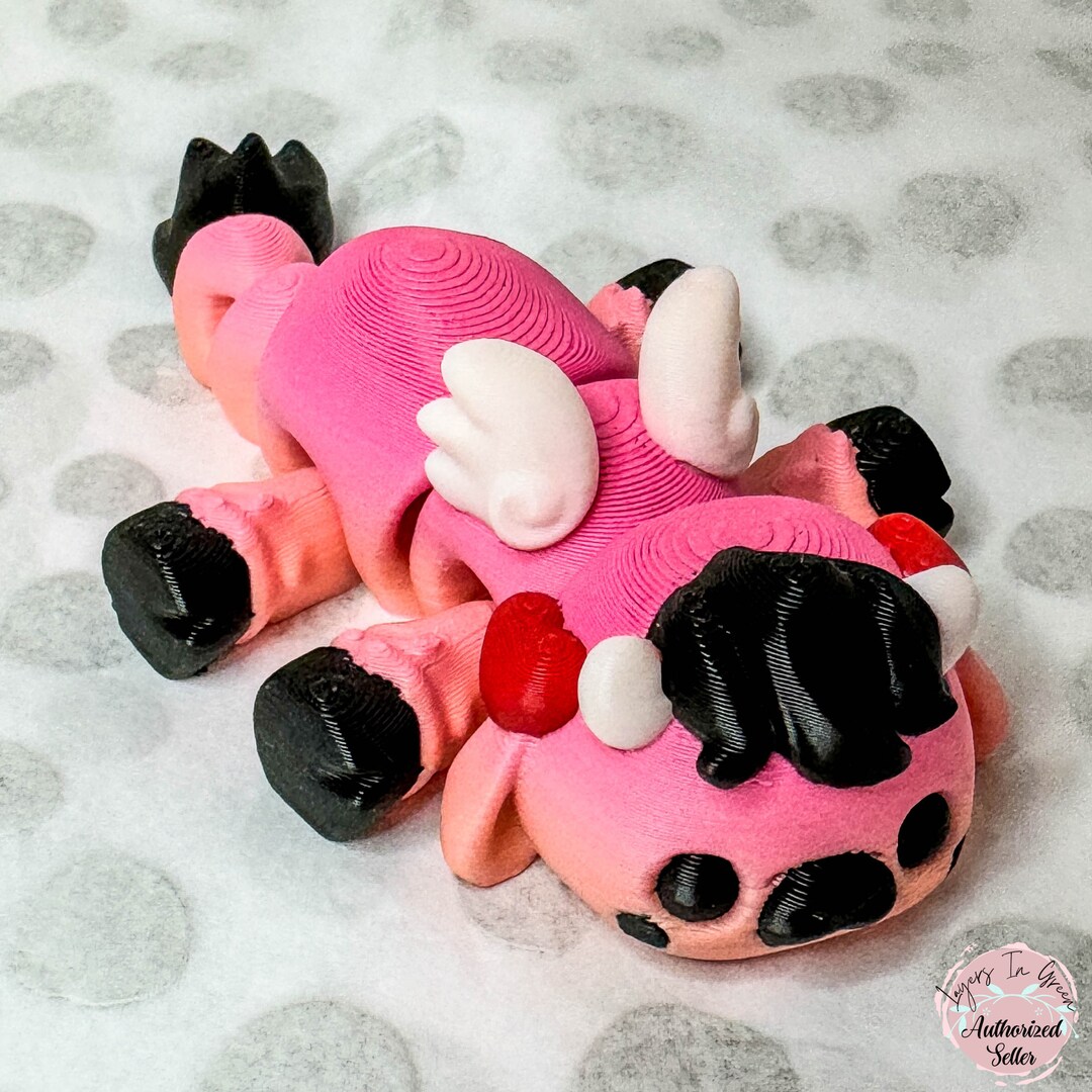 Cow Cupid Flexi | 3D Printed Fidget Toy - Etsy