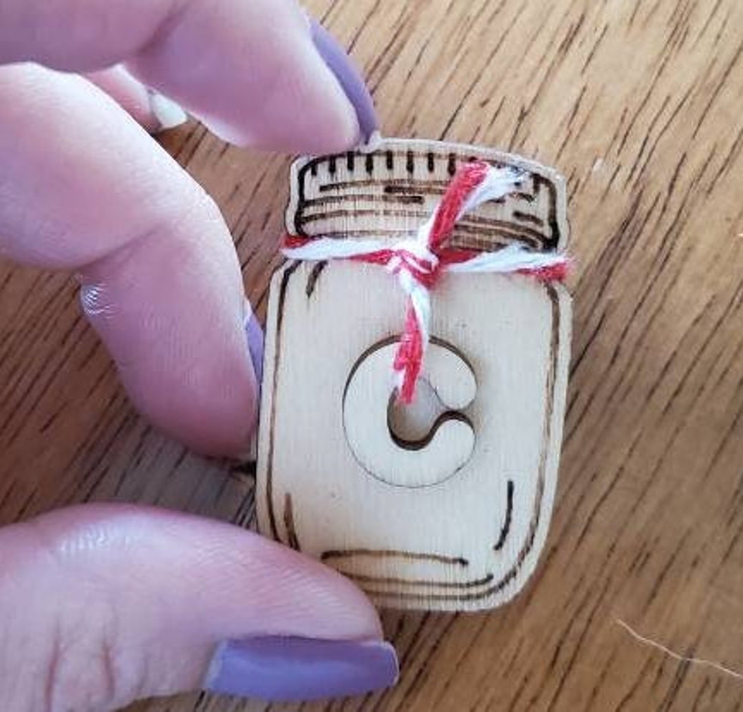CUSTOMIZABLE Wood Mini Mason Jar Magnet - Etsy