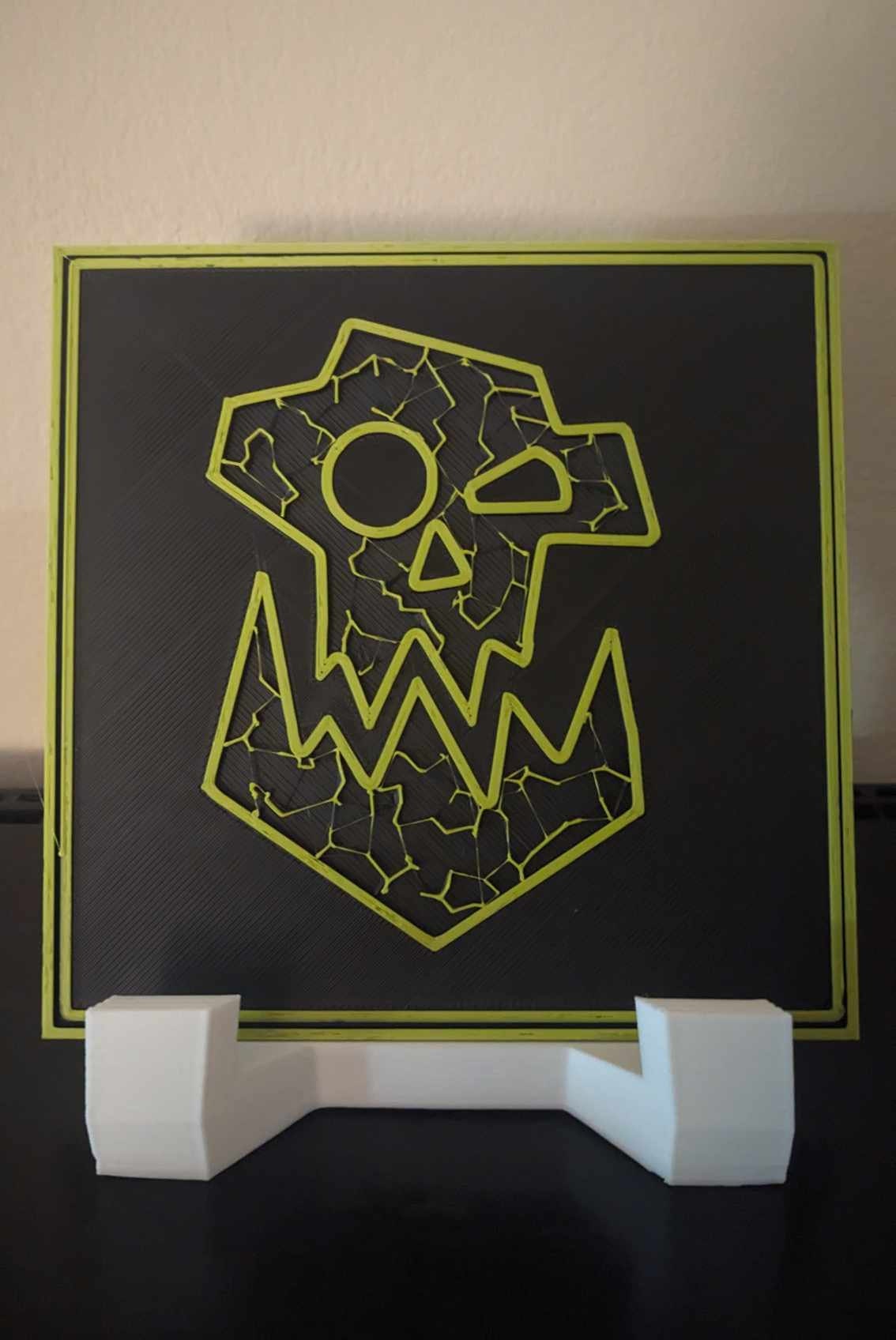 3D Printed Warhammer 40k Fanart Sign ORKZ - Etsy