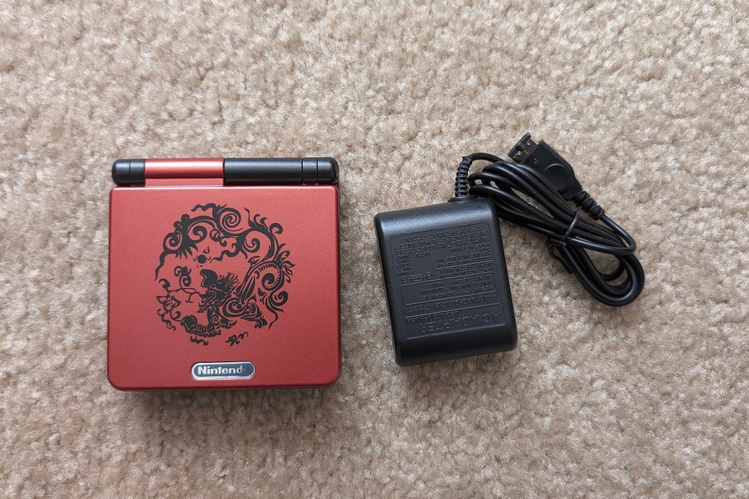 Gameboy Advance SP red Dragon Style Shell - Etsy