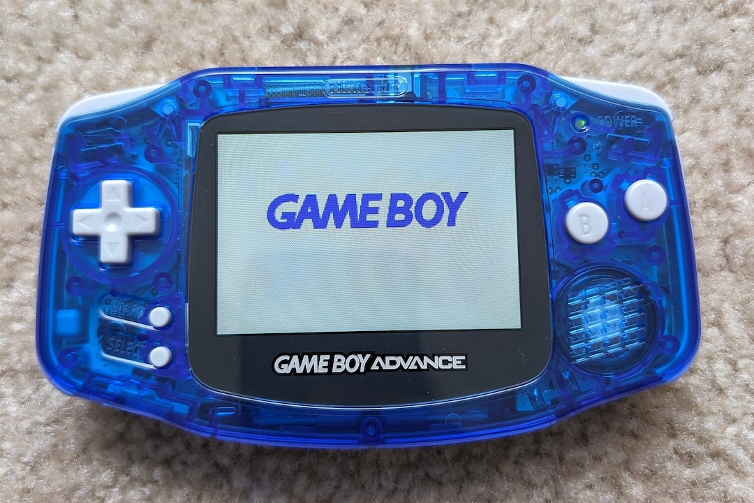 Transparent Blue Gameboy Advance With IPS Backlight Screen - Etsy