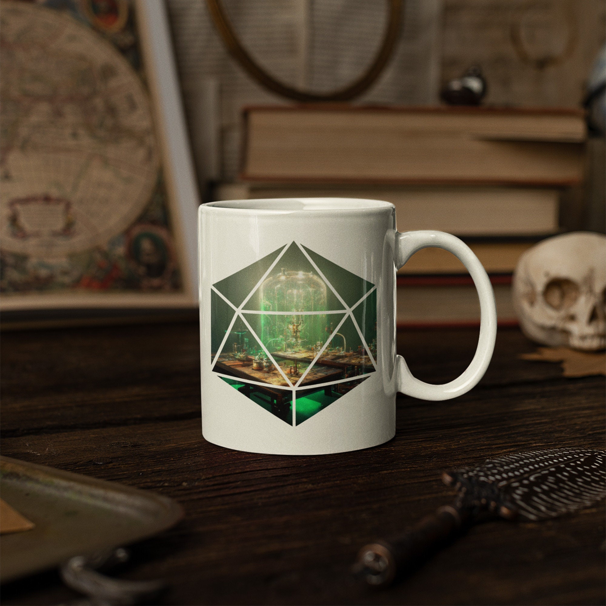 D20 Art Mad Scientist Lab Dnd Mug 5e Adventure D20 Mug Dungeons Dragon ...