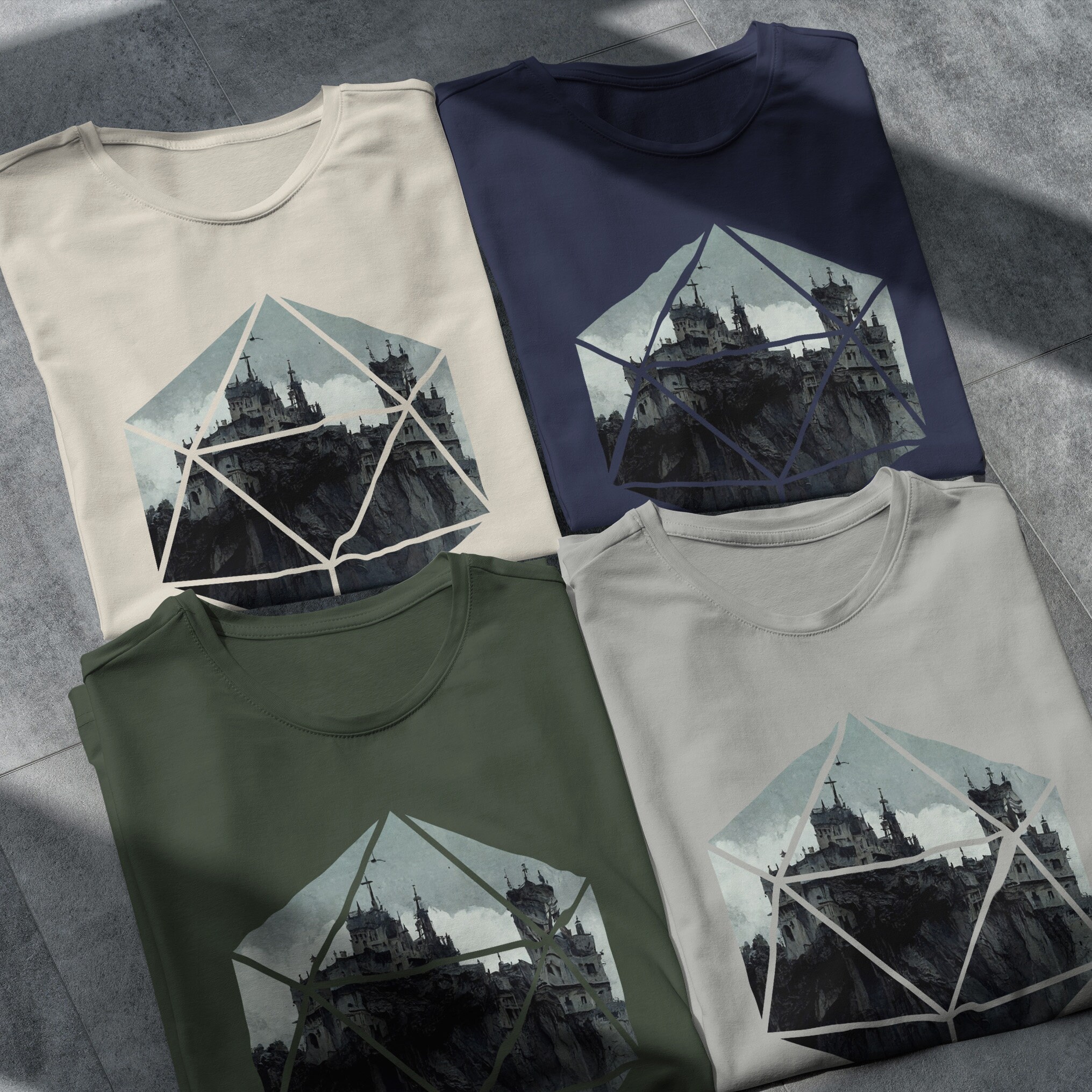 Dice Art - Castle Ravenloft | DND 5e Adventure T Shirt | Massive D20 ...