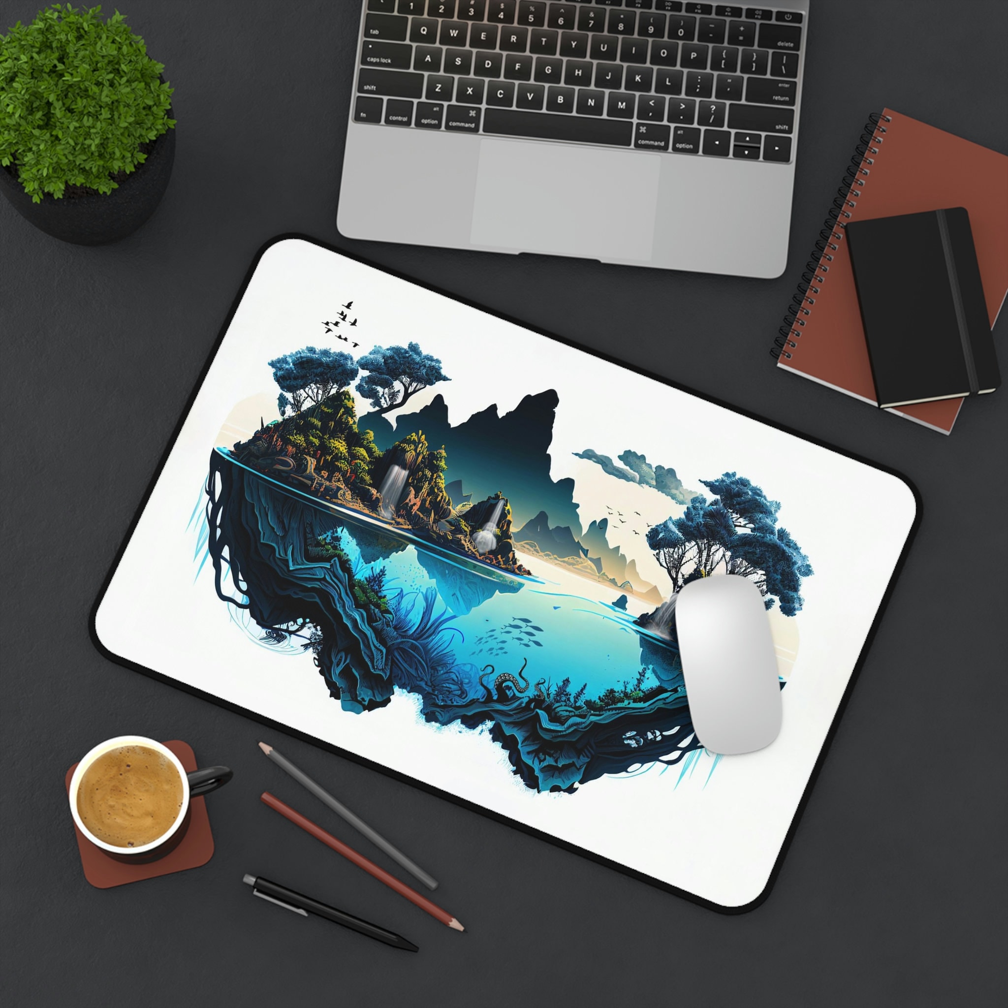 Fantasy Landscape Art Desk Mat Dnd Mousepad Dnd Desk Mat Dnd Gifts ...