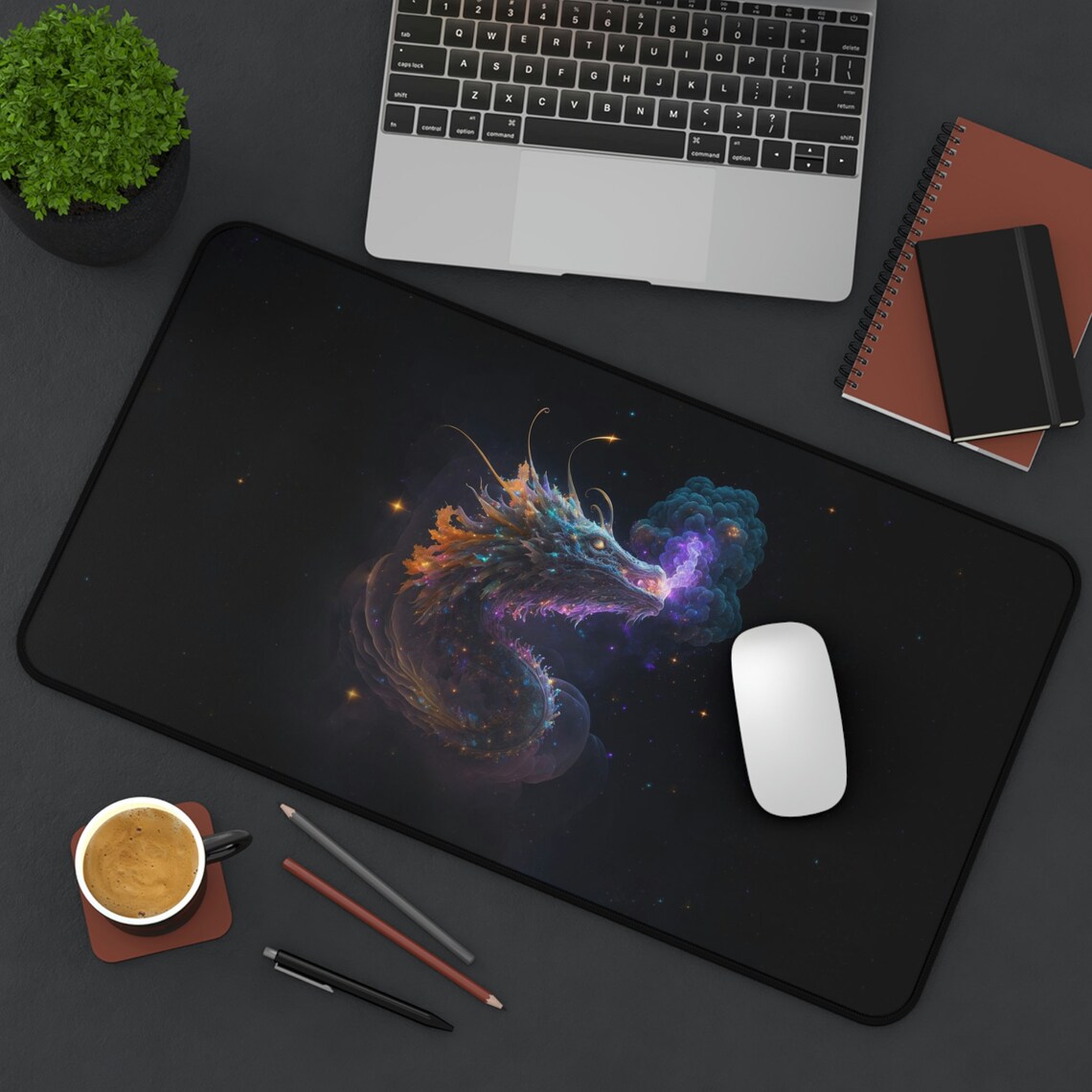 Star Map Dragon Mouse Pad Dnd Mousepad Dnd Desk Mat Dnd - Etsy