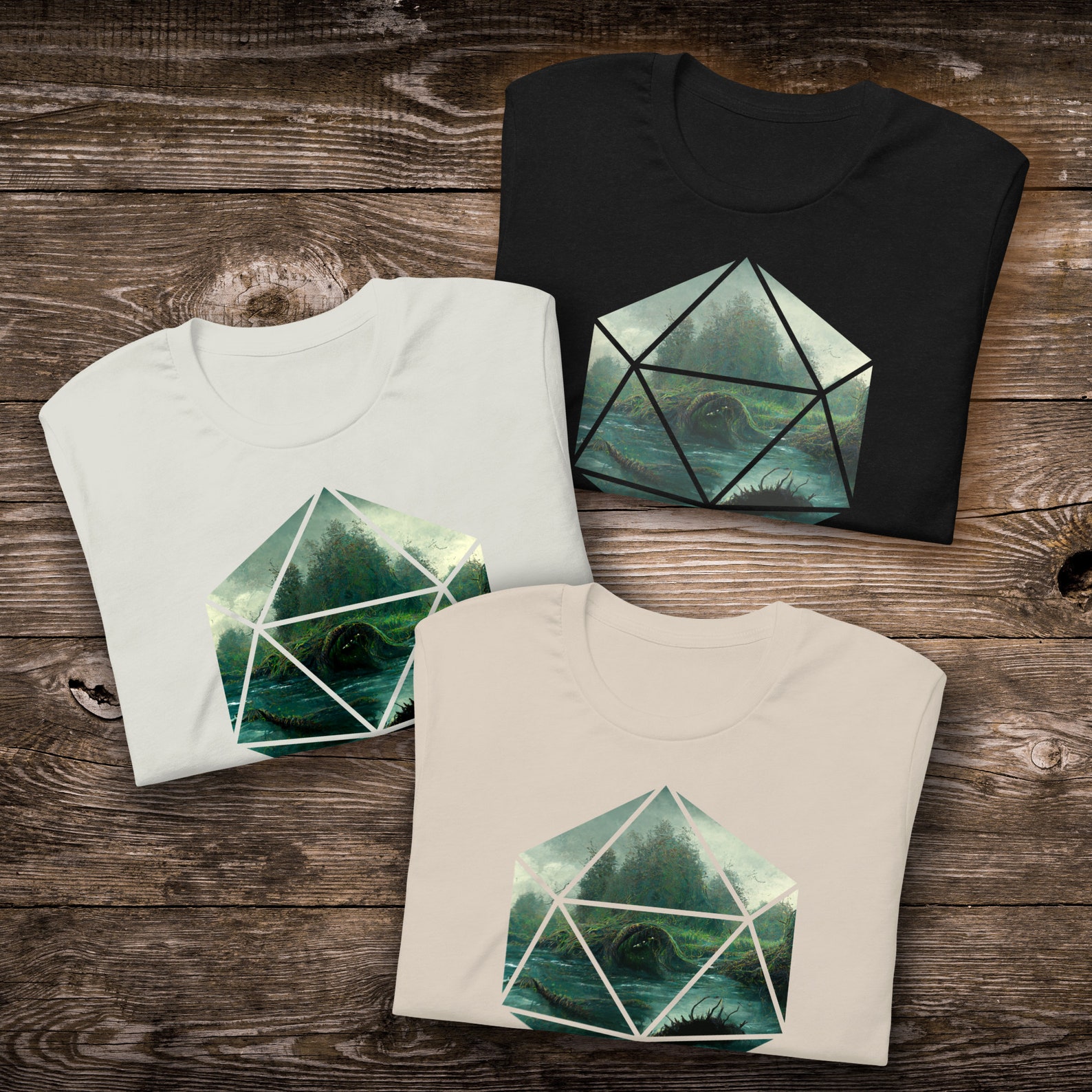 Dice Art - Swamp Witch Island | DND 5e Adventure T Shirt | Massive D20 ...