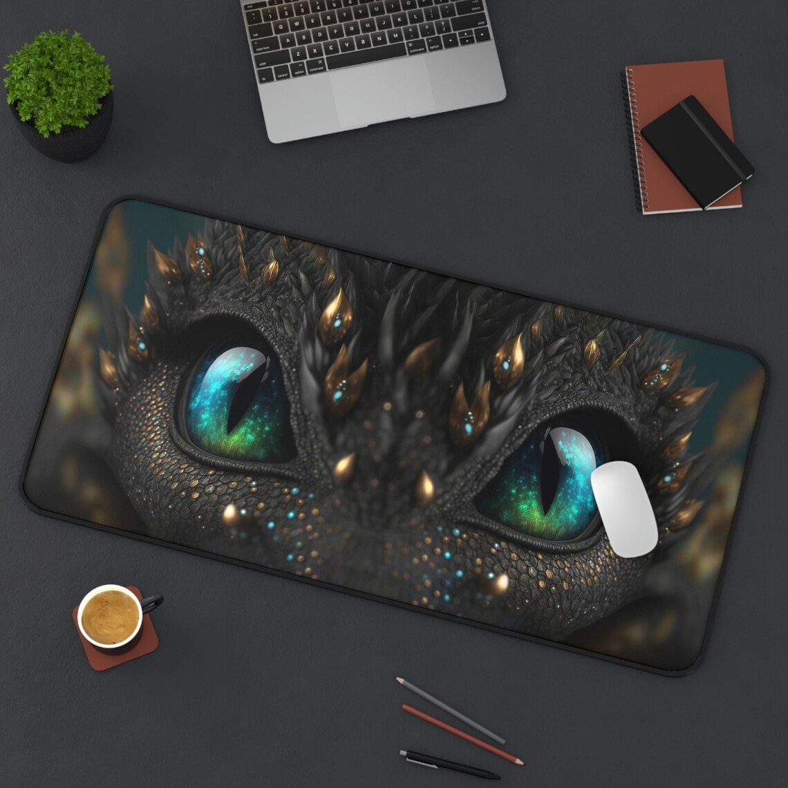 Dragon Eyes Dnd Mousepad Dnd Desk Mat Dnd Gifts TTRPG Accessories Nerdy ...