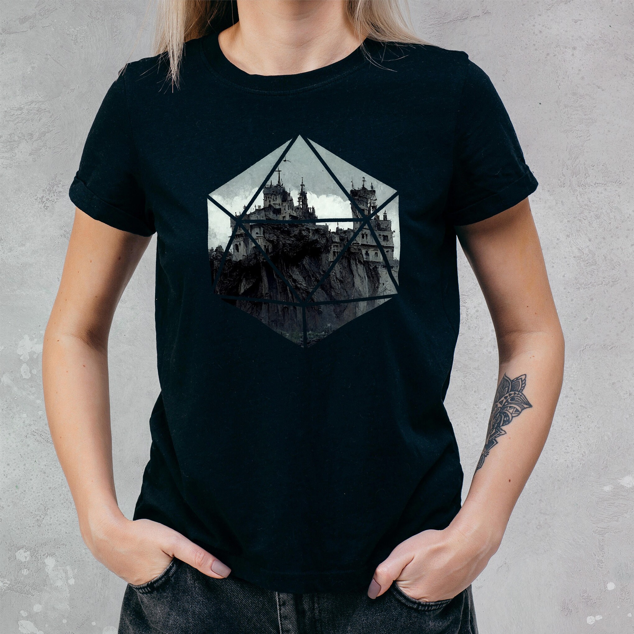 Dice Art - Castle Ravenloft | DND 5e Adventure T Shirt | Massive D20 ...