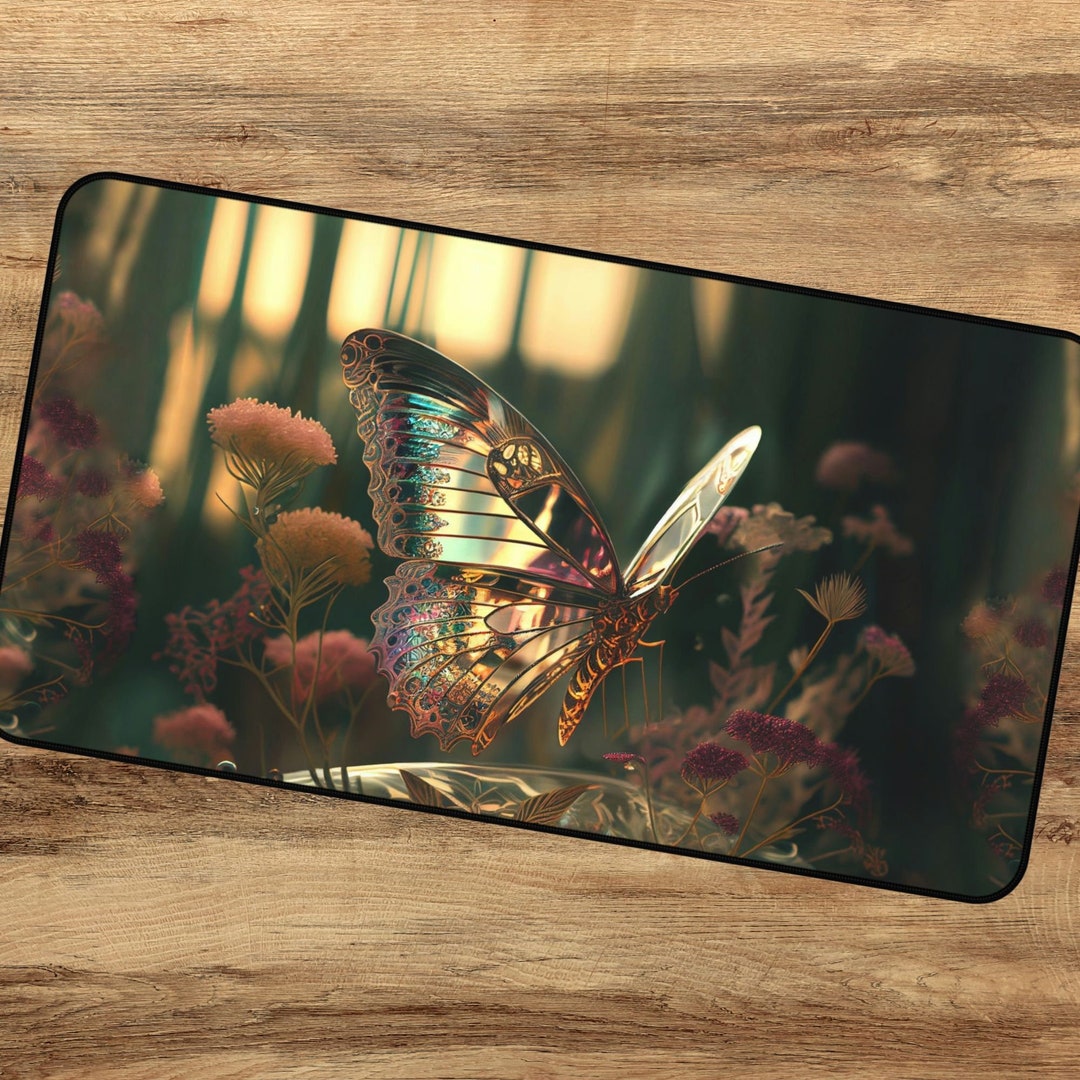 Glass Butterfly Mouse Pad | Dnd Mousepad | Dnd Desk Mat | Dnd Gifts ...