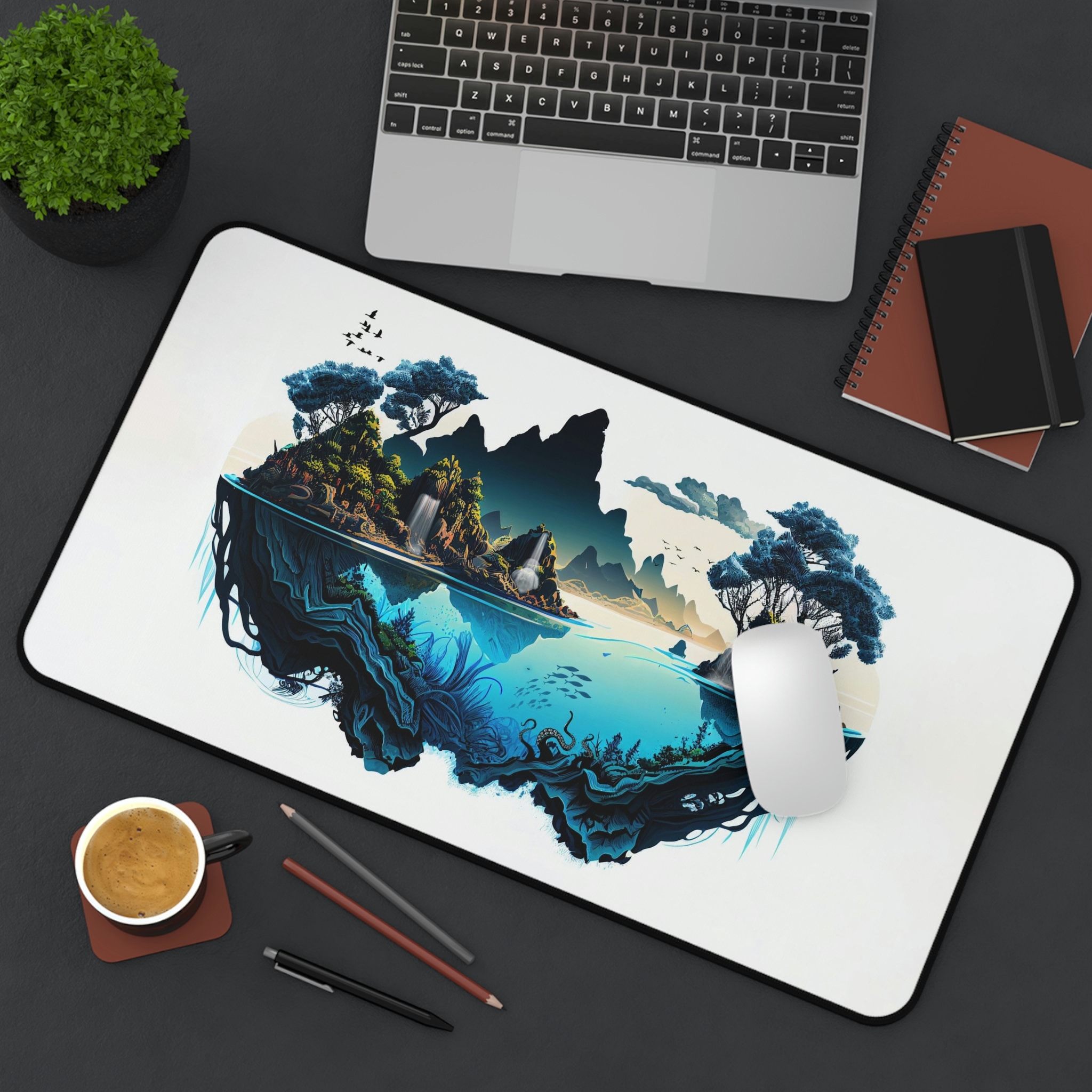 Fantasy Landscape Art Desk Mat Dnd Mousepad Dnd Desk Mat Dnd Gifts ...