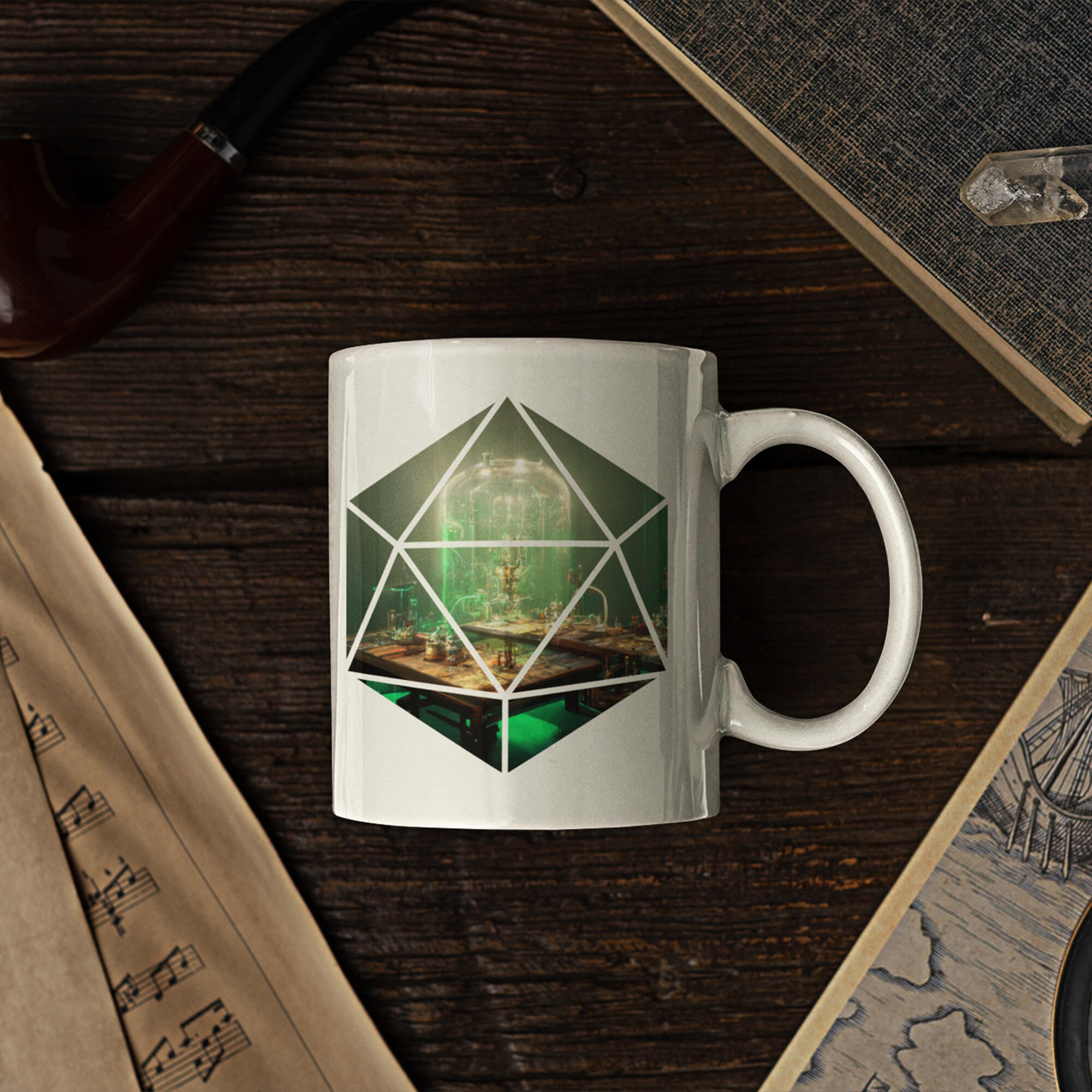 D20 Art Mad Scientist Lab Dnd Mug 5e Adventure D20 Mug - Etsy