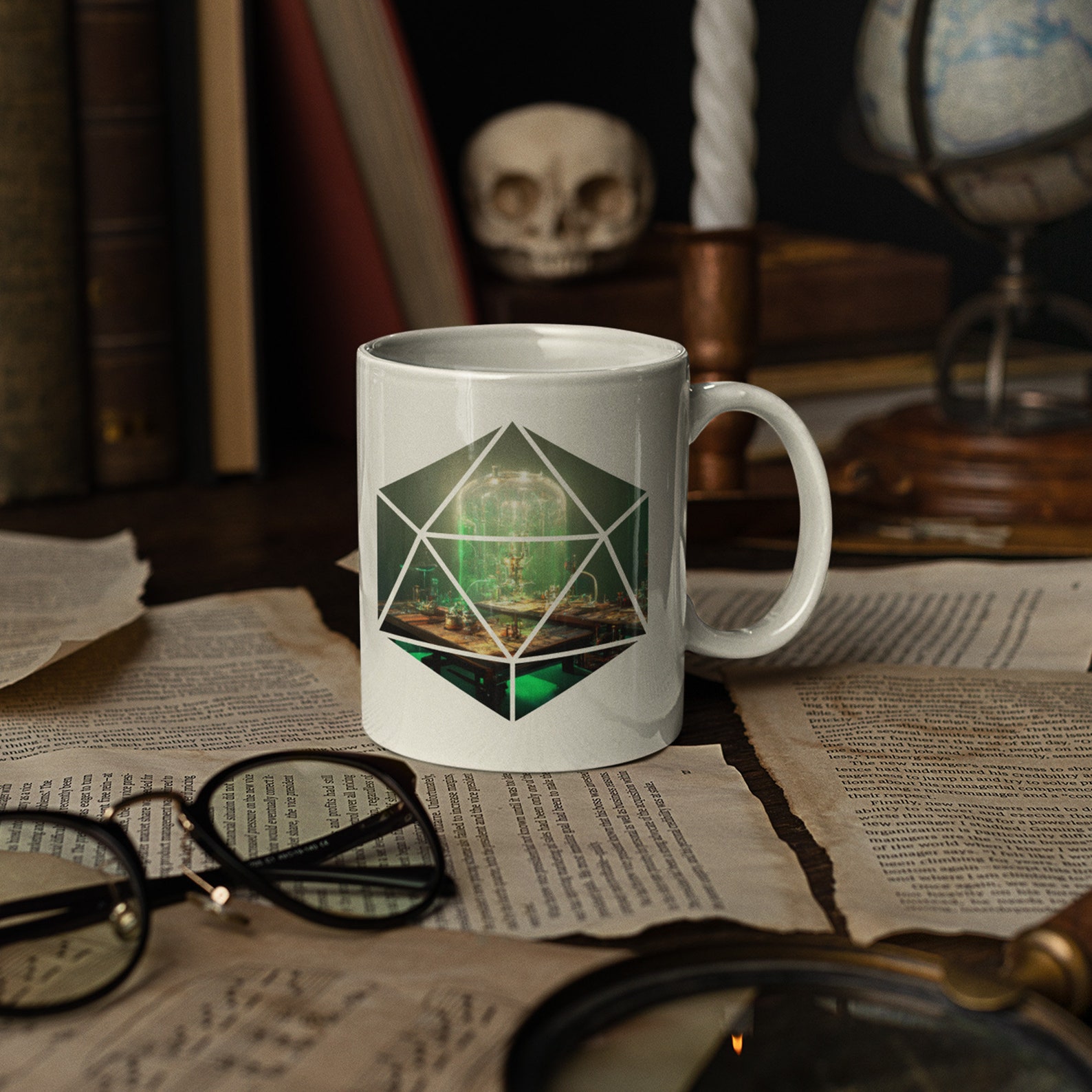 D20 Art Mad Scientist Lab Dnd Mug 5e Adventure D20 Mug Dungeons Dragon ...