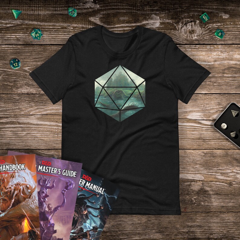 Dice Art - Swamp Witch Island | DND 5e Adventure T Shirt | Massive D20 ...