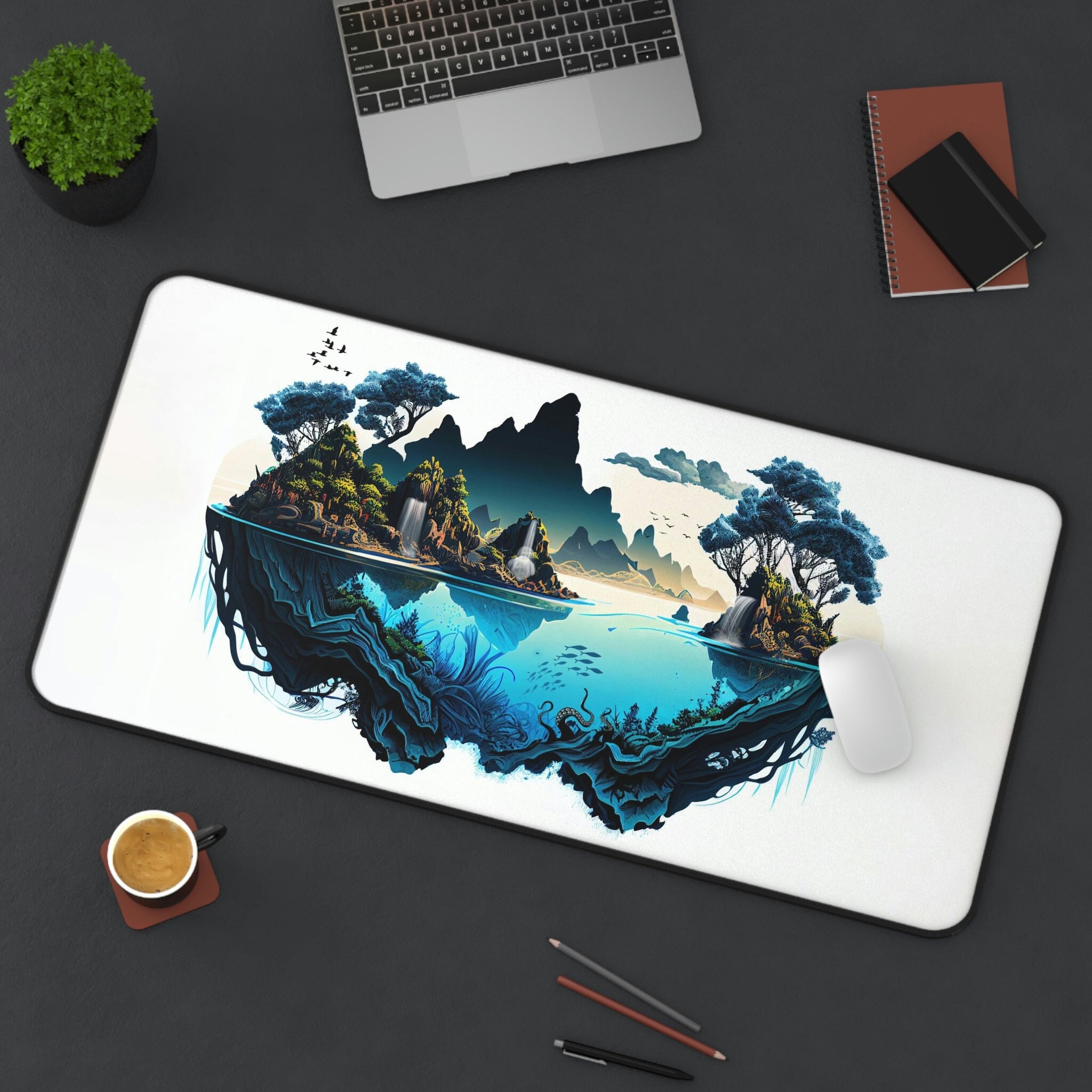 Fantasy Landscape Art Desk Mat Dnd Mousepad Dnd Desk Mat Dnd Gifts ...