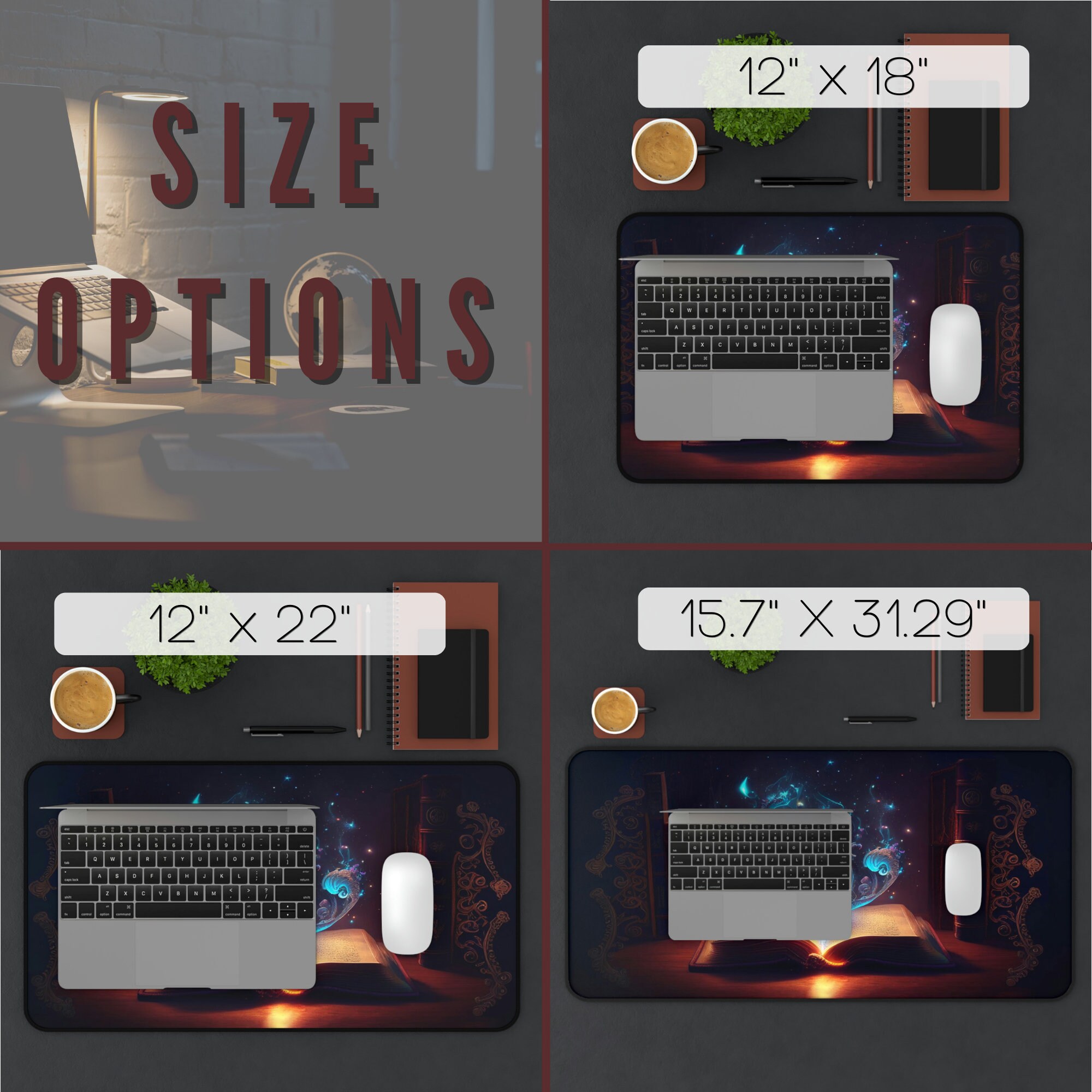 Spellbook Dnd Mousepad Dnd Desk Mat Dnd Gifts TTRPG Accessories Nerdy ...