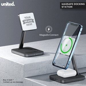 Personalized Magsafe Wireless Docking Station Gift, Corporate Client Appreciation Gift, Company ...
