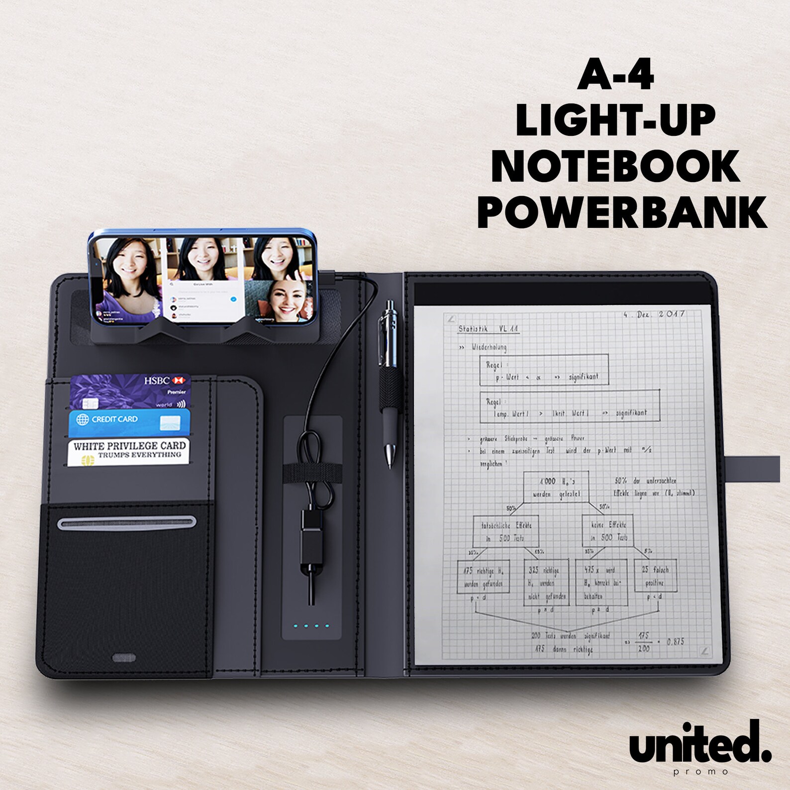 Personalized Company Logo A4 Portfolio, Corporate Gift Portfolio ...