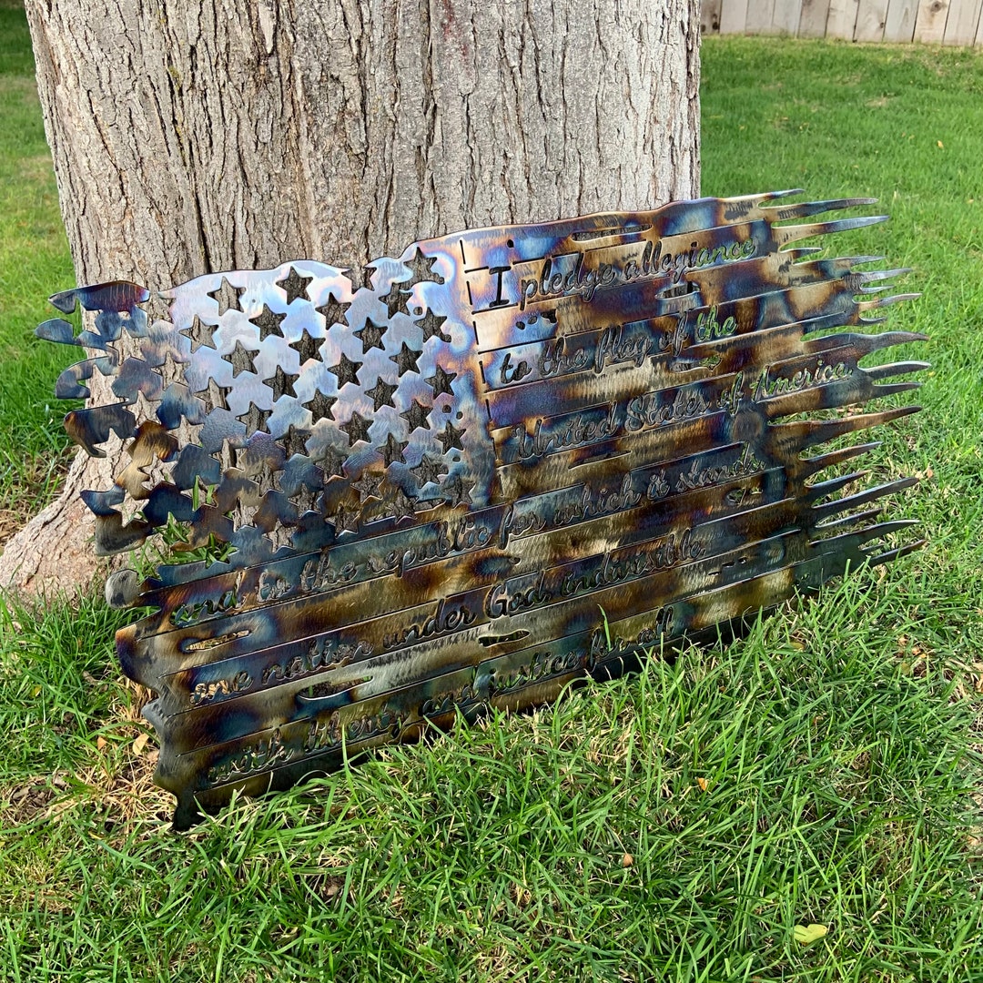 American Flag Metal Sign Customizable Metal Signs - Etsy