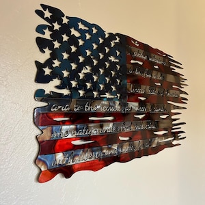 American Flag Metal Sign | Customizable Metal Signs - Etsy