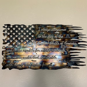 American Flag Metal Sign | Customizable Metal Signs - Etsy