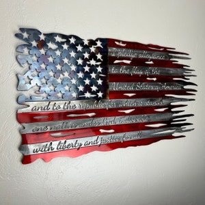 American Flag Metal Sign | Customizable Metal Signs - Etsy