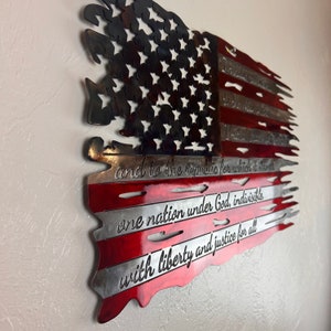 American Flag Metal Sign | Customizable Metal Signs - Etsy