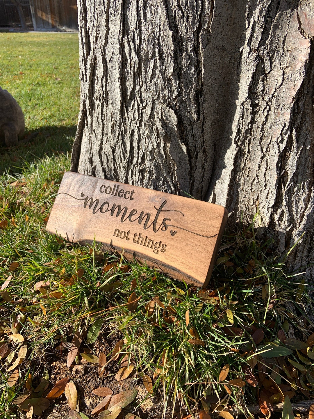 Hardwood Memories Sign | Customizable Wood and Edge Options - Etsy