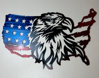 American Flag Metal Sign Customizable Metal Signs - Etsy