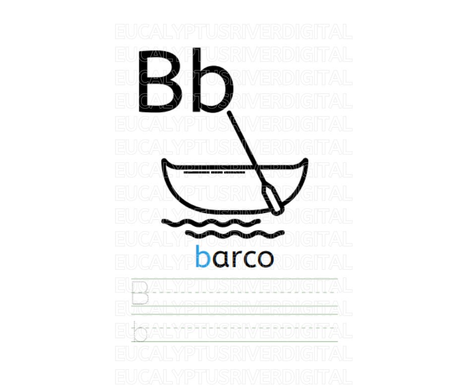 ABC Coloring Pages and Activity, Spanish - Etsy
