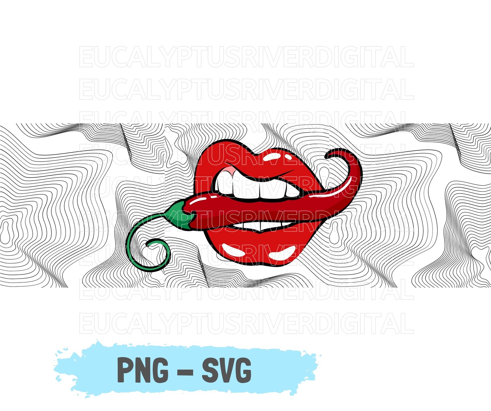Spicy Mouth Chilli Lips Digital Download Bite Me - Etsy