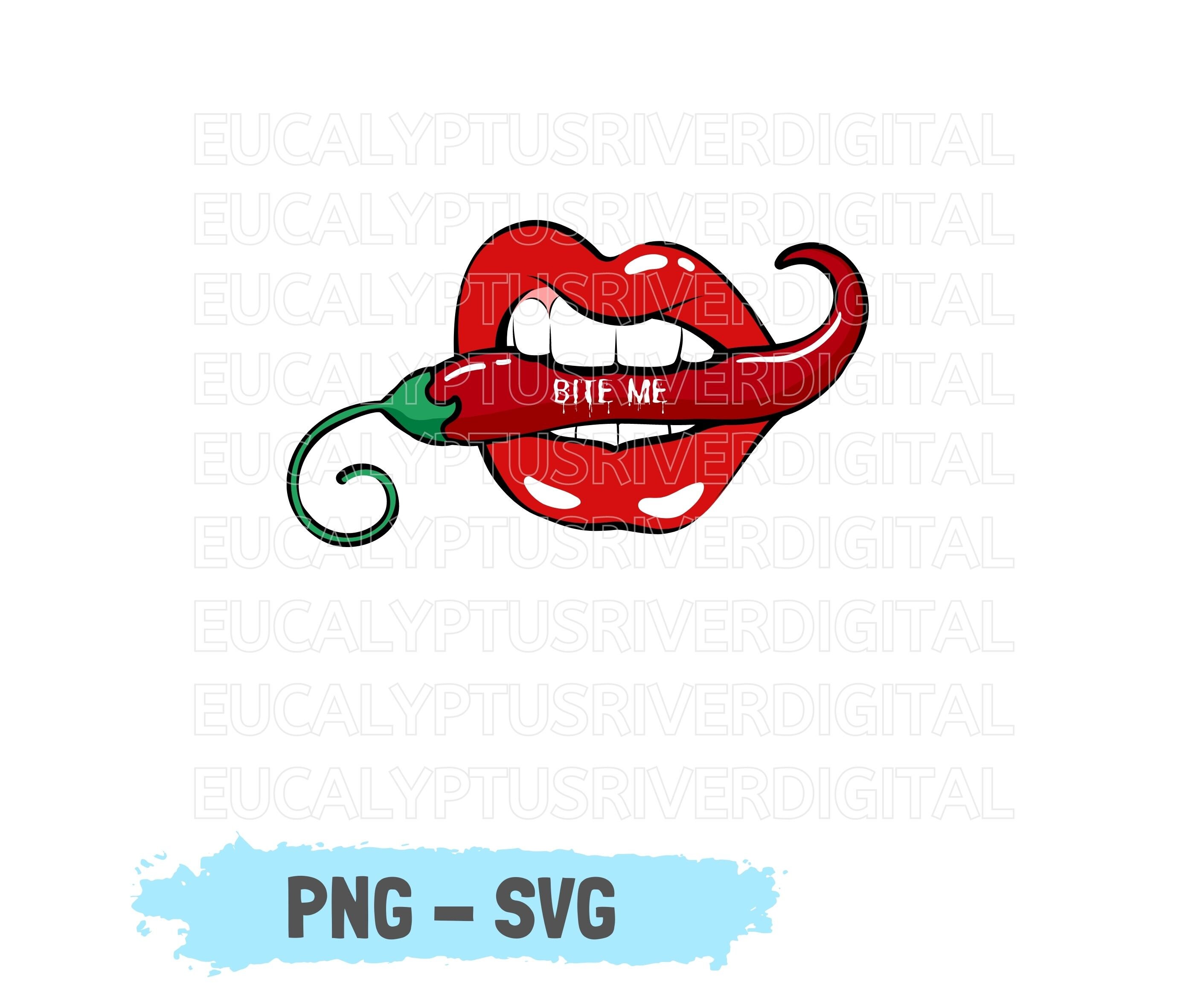 Spicy Mouth | Chilli | Lips | Digital Download | Bite Me | Halloween ...