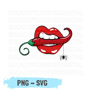 Spicy Mouth Chilli Lips Digital Download Bite Me - Etsy