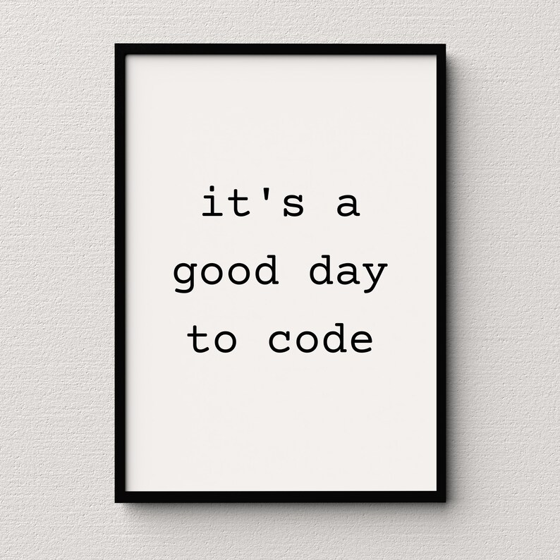 Physical Programmer Print Wall Art Modern Poster Quote Computer Science ...
