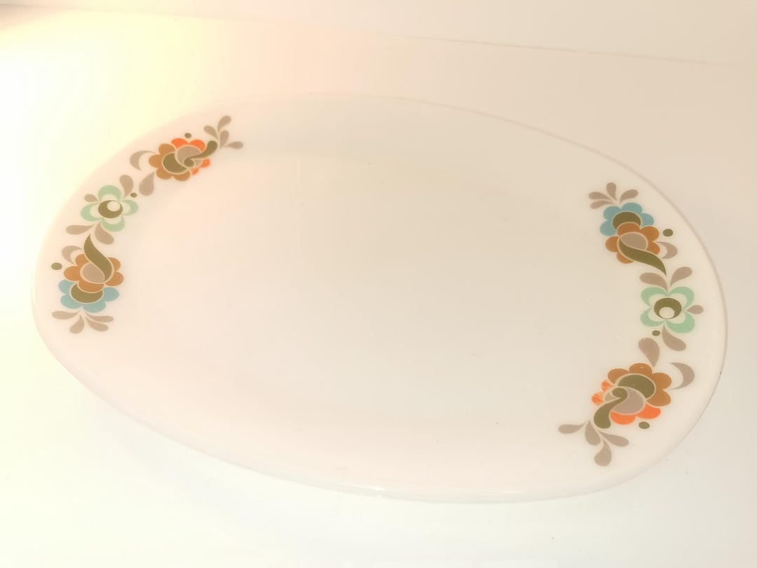 JAS Pyrex Oval Steak Plates Tempo Pattern X 1 - Etsy