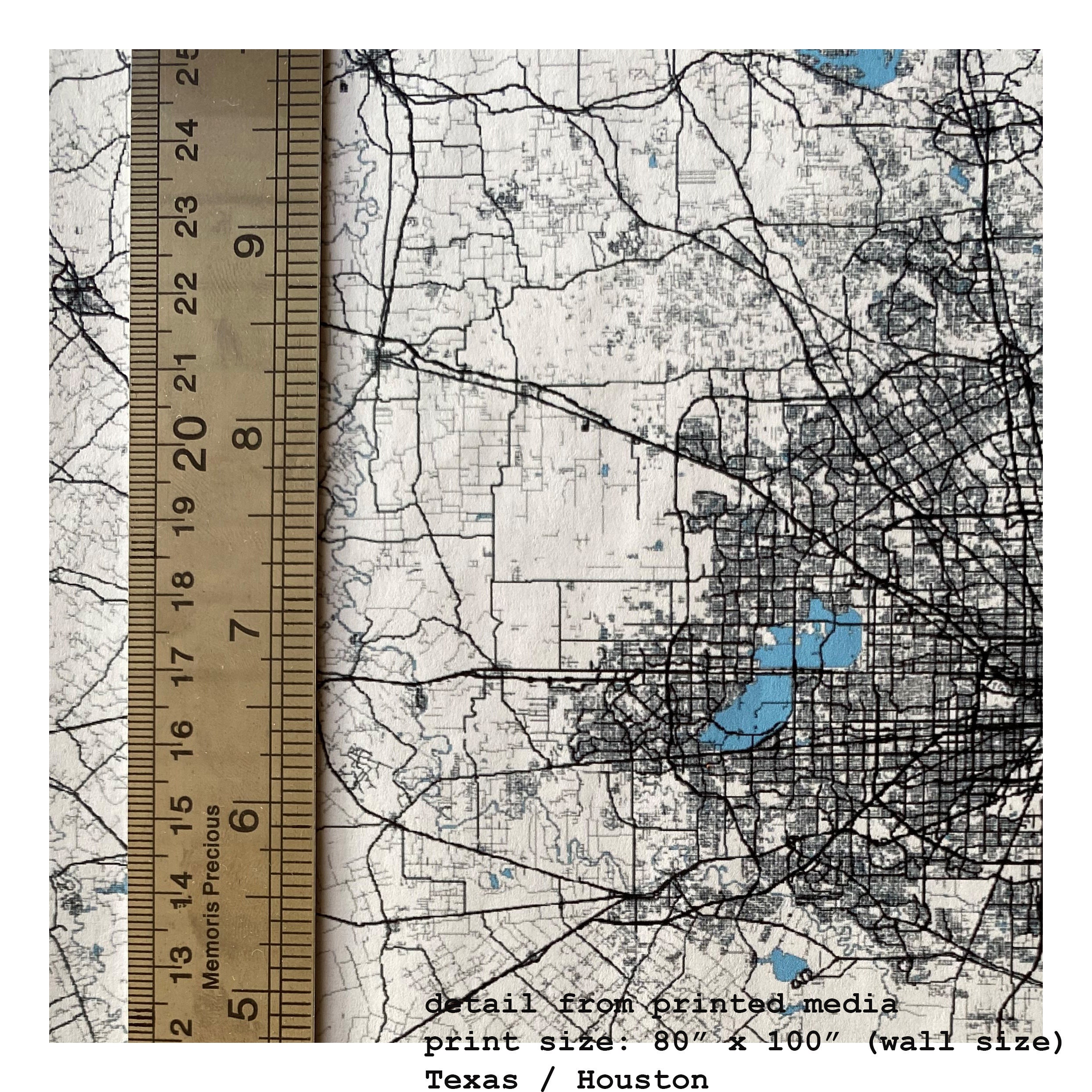 Michigan State Road Map Digital Download, Black and White Print Design ...
