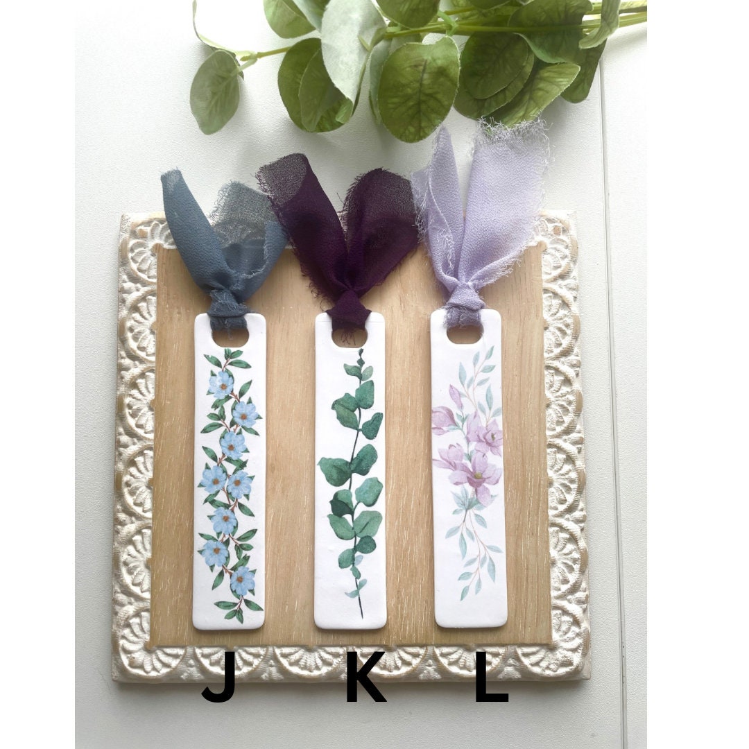 Antique Floral Polymer Clay Bookmark Clay Bookmark Gifts for Book ...
