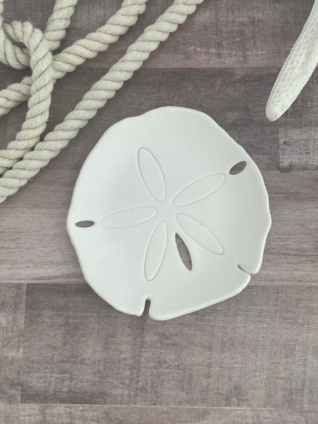 Sand Dollar Jewelry Dish Polymer Clay Dish Shell Jewelry Tray Sand ...