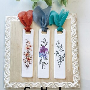 Antique Floral Polymer Clay Bookmark Clay Bookmark Gifts for Book ...