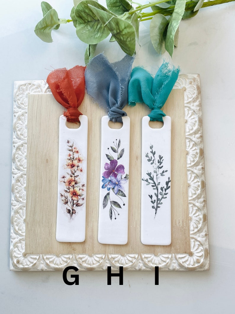 Antique Floral Polymer Clay Bookmark Clay Bookmark Gifts for Book ...