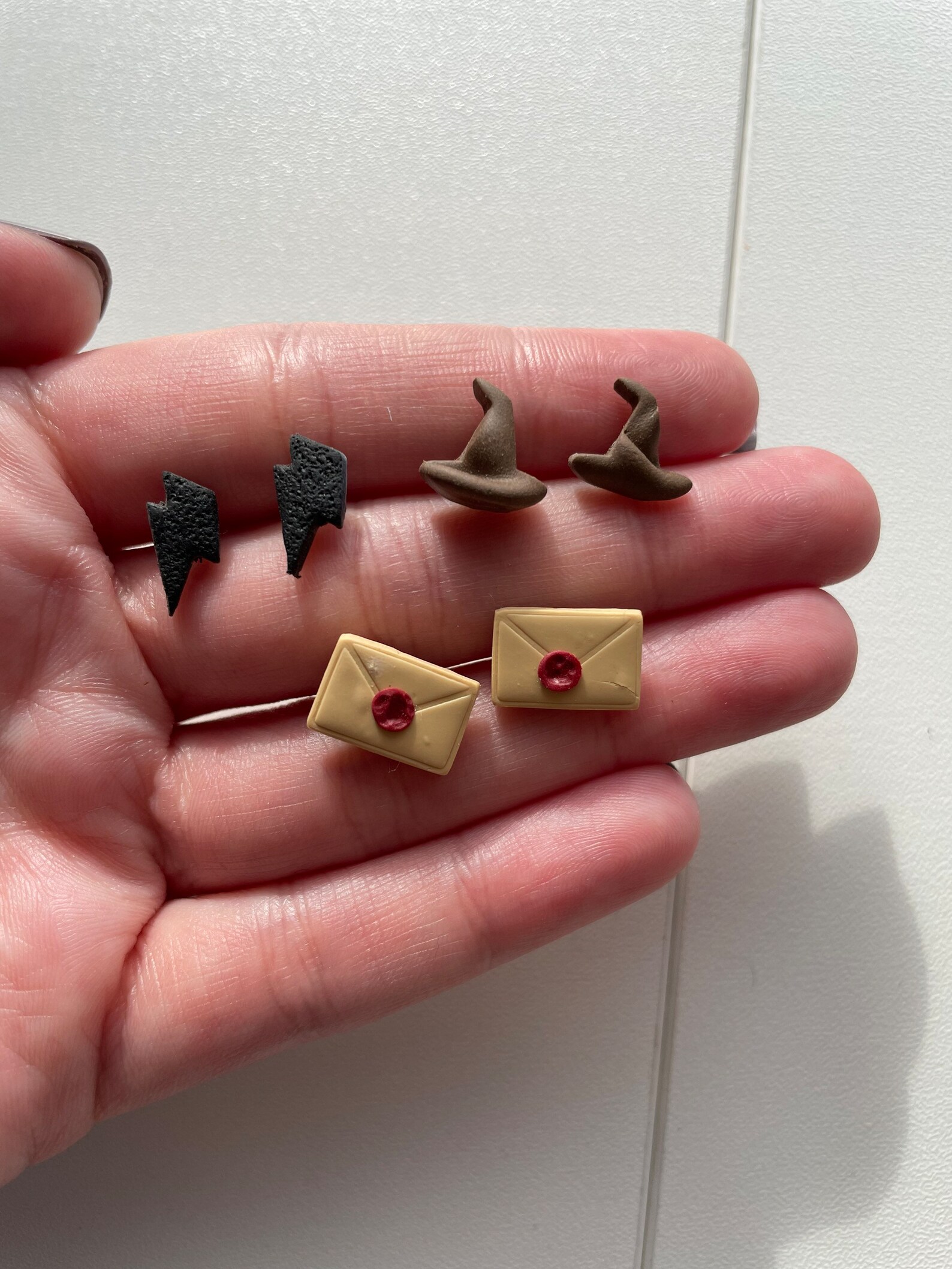 Wizard Polymer Clay Stud Earrings Mini Wizard Studs Polymer Clay ...