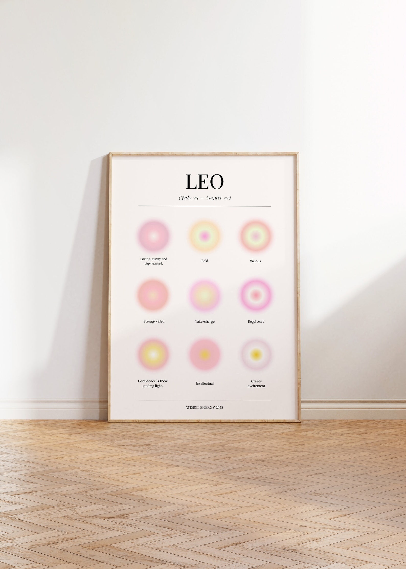 Leo Poster Wall Art, Leo Gifts, Leo Zodiac Decor Art Print, Leo ...