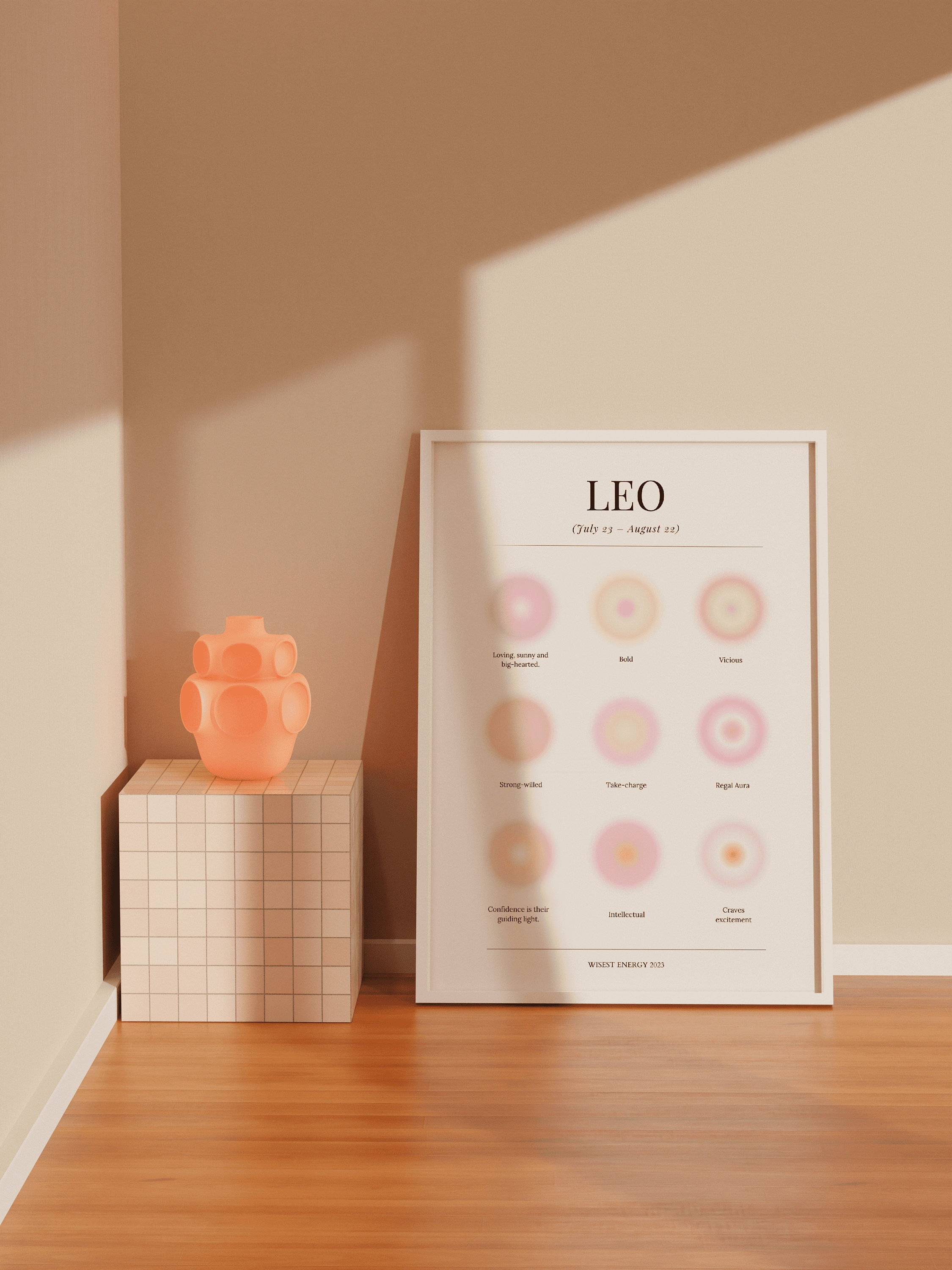 Leo Poster Wall Art, Leo Gifts, Leo Zodiac Decor Art Print, Leo ...