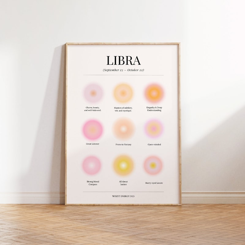 Libra Print - Etsy