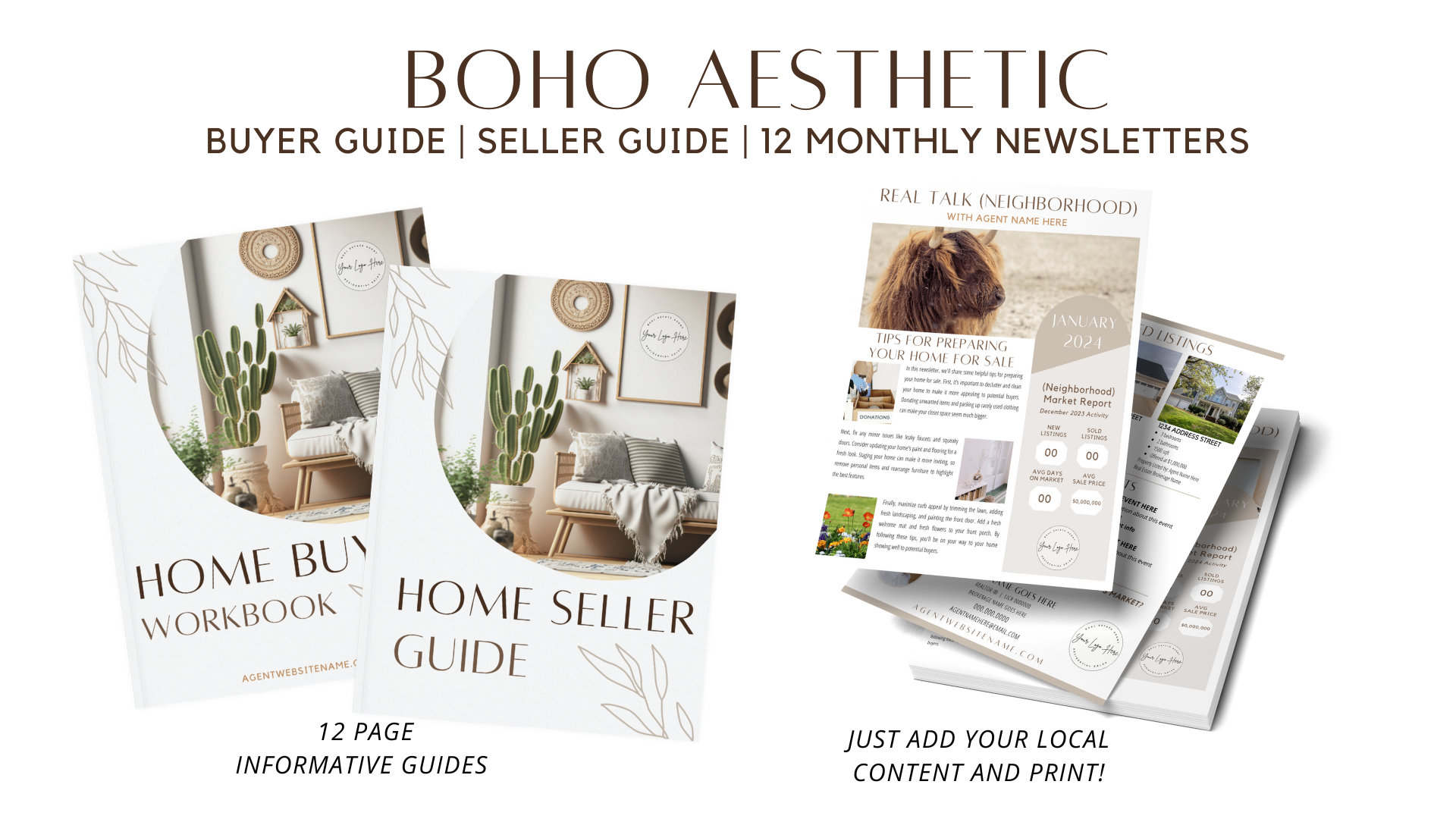 Boho Aesthetic Complete Agent Branding & Marketing Suite - Etsy