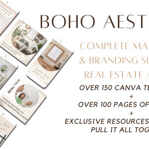 Boho Aesthetic Complete Agent Branding & Marketing Suite - Etsy