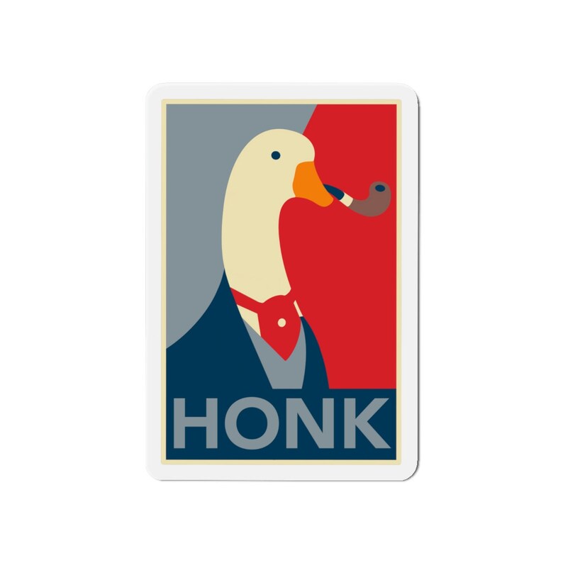 Untitled Goose Game Honk Cartoon Drawing Art Deco Funny - Etsy