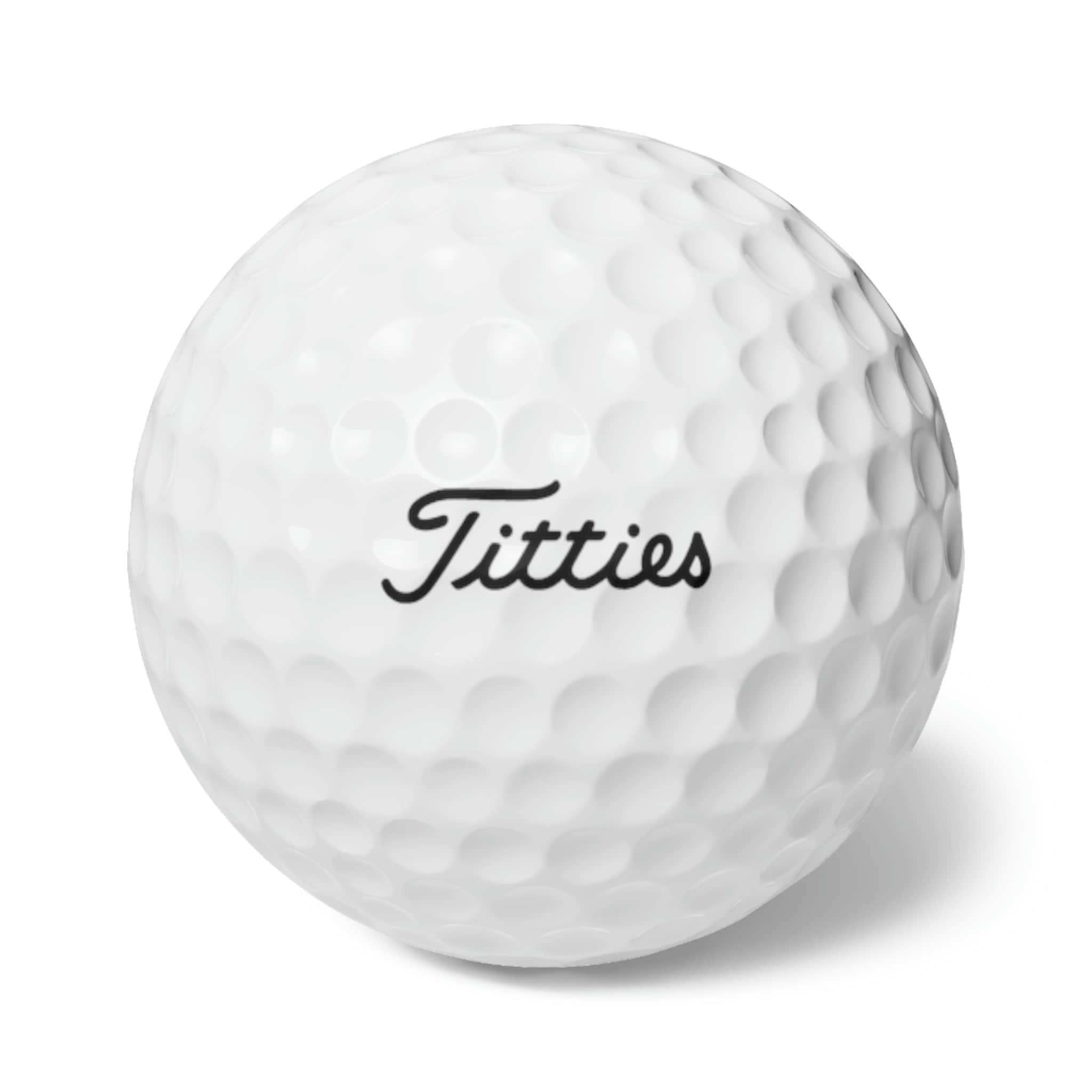 Titties Not Titleist Funny Golf Balls Set of 6 / Gift for Men - Etsy