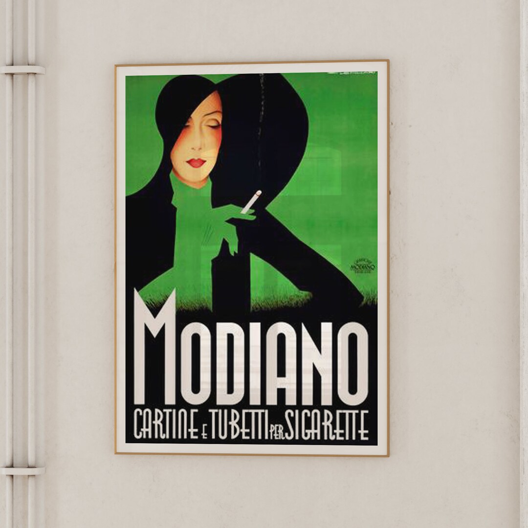 Modiano Cigarettes Vintage Advertising Poster 1920s - Etsy