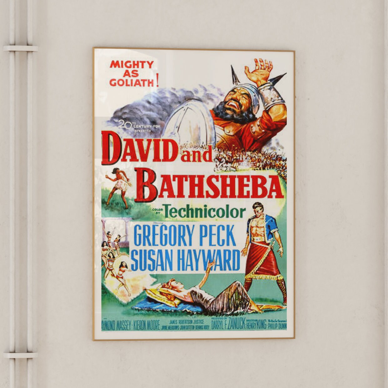 David and Bathsheba Vintage Movie Poster 1960s - Etsy